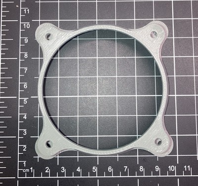 80mm to 70mm Fan Adapter Flow Converter PC Mod Custom Panel Hose Mount ...