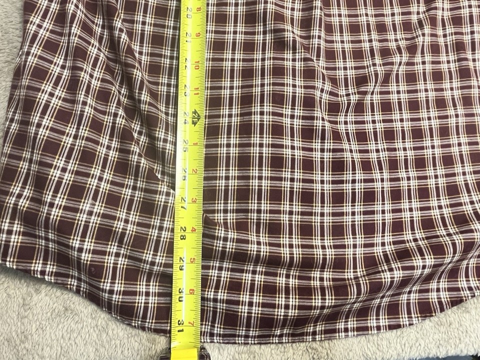 L.L. Bean Men’s Traditional Fit Plaid Button Down Shirt M Tall 100% ...