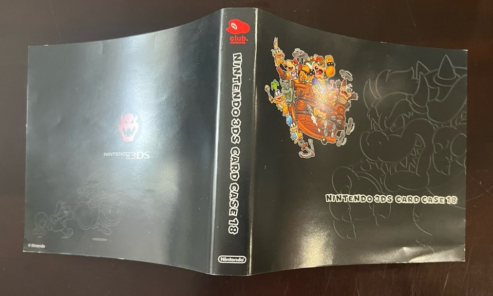 Rare US VERSION Club Nintendo 3DS 18 Card Storage Case w/ 3 Art Inserts ...