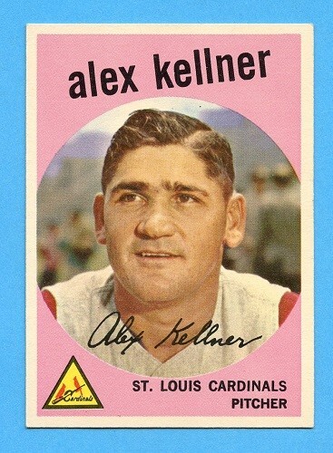 1959 TOPPS # 101 ALEX KELLNER ST. LOUIS CARDINALS EX+ FREE SHIPPING | eBay