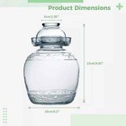 1.5L/2.5L/4.5L Glass Fermenting Jar Large Capacity Sealed Pickle Jar B ...
