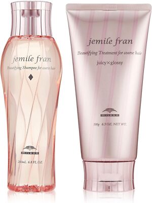 Milbon Jemile Fran Shampoo & Treatment Diamond & Juicy Glossy 200ml ...