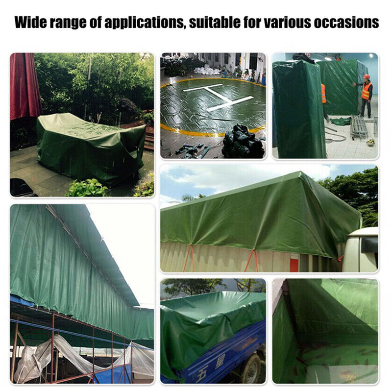 2x3M 3x3M 3x4M Large Tarpaulin Heavy Duty Regular Waterproof Cover Tarp ...