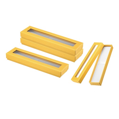 Pen Gift Box 4pcs Empty Pen Case Cardboard Case with Clear Window ...