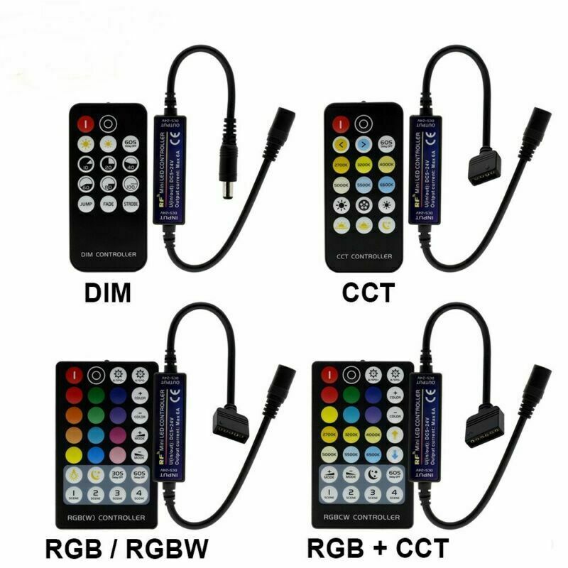 RF 14 Keys 21 Keys 28 Keys LED Controller for 5050 Single Color RGB LED ...