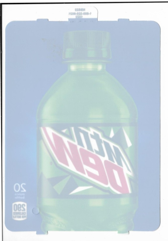 DIXIE NARCO 501E HVV & 276E Mt Dew 20oz Label NSB22 1022 | eBay