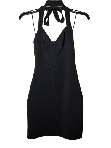 Zara Basic Collection Womens Black Halter Mini Dress Size Small Short ...