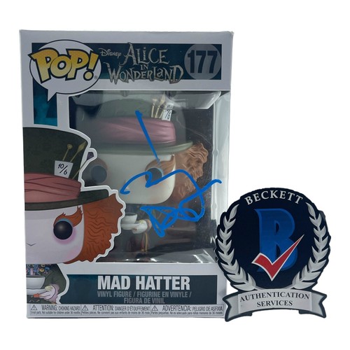 Johnny Depp Signed Auto Mad Hatter Funko Pop 177 Beckett BAS Alice In ...