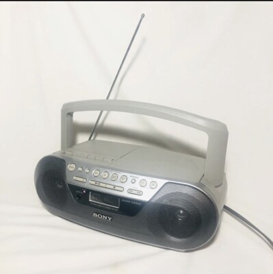 Sony CFD-S05 Cassette Tape Recorder CD Player Boombox AM FM Radio Tuner ...