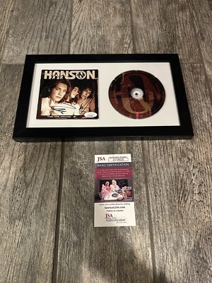 HANSON SIGNED FRAMED THIS TIME AROUND CD JSA COA AUTOGRAPHED BAND ...