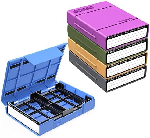 5-Pack Portable Hard Drive Cases with Shockproof and Dustproof ...