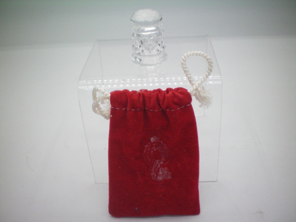 WATERFORD CRYSTAL IRELAND THIMBLE & POUCH SIGNED | eBay