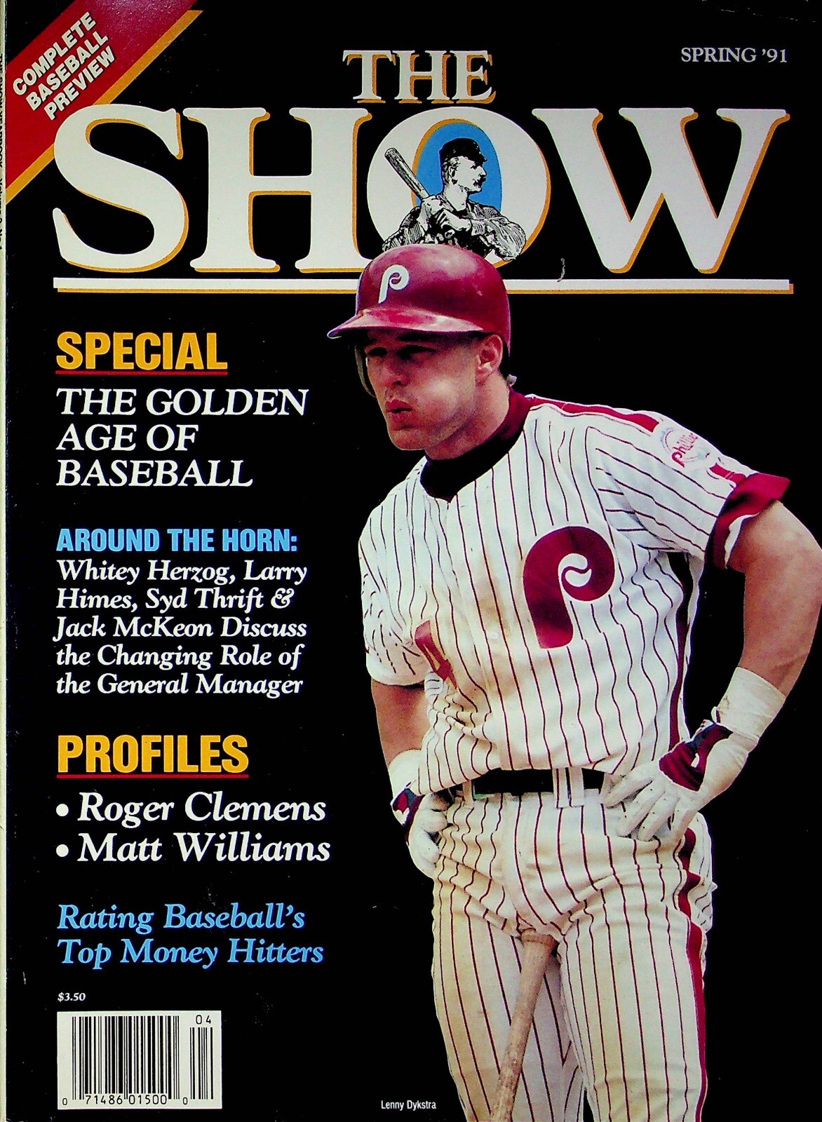 The Show Magazine Lenny Dykstra & Roger Clemens Spring 1991 041923R | eBay