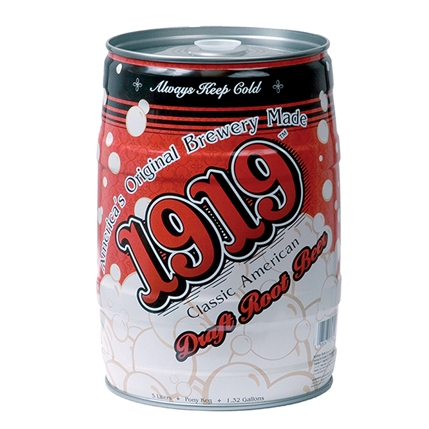 1919 Root Beer Mini Keg (Pack of 2) 1.32 Gallon Root Beer Soda 169.07oz ...