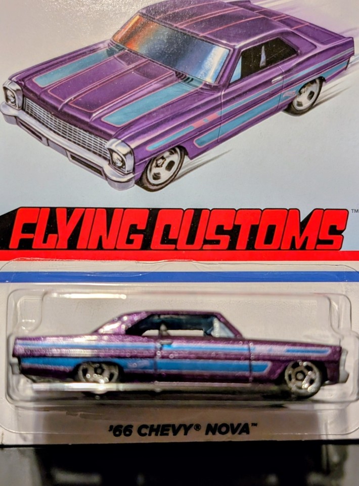 💥 HOT WHEELS 2022 PURPLE FLYING CUSTOMS '66 CHEVY NOVA, TARGET ...