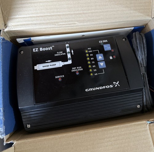 Grundfos EZ Boost Submerged Well Pump Controller & Sensor NOS CU301 Two ...