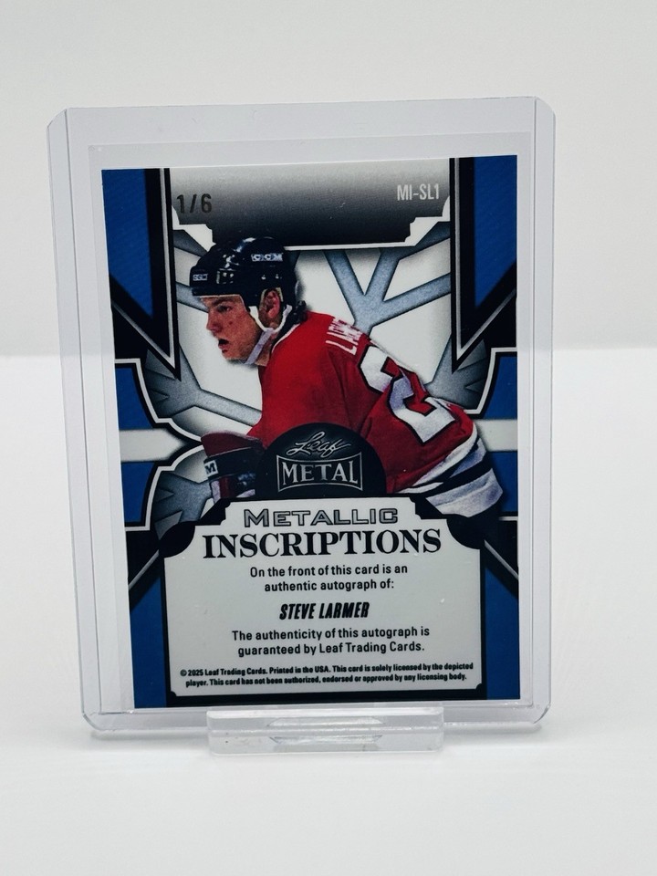 2025 Leaf Metal Legends STEVE LARMER Auto Autograph Inscription 1/6 🔥 | eBay
