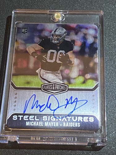 Michael Mayer 2023 Plates & Patches Steel Signature Card .# RSSMMA ...