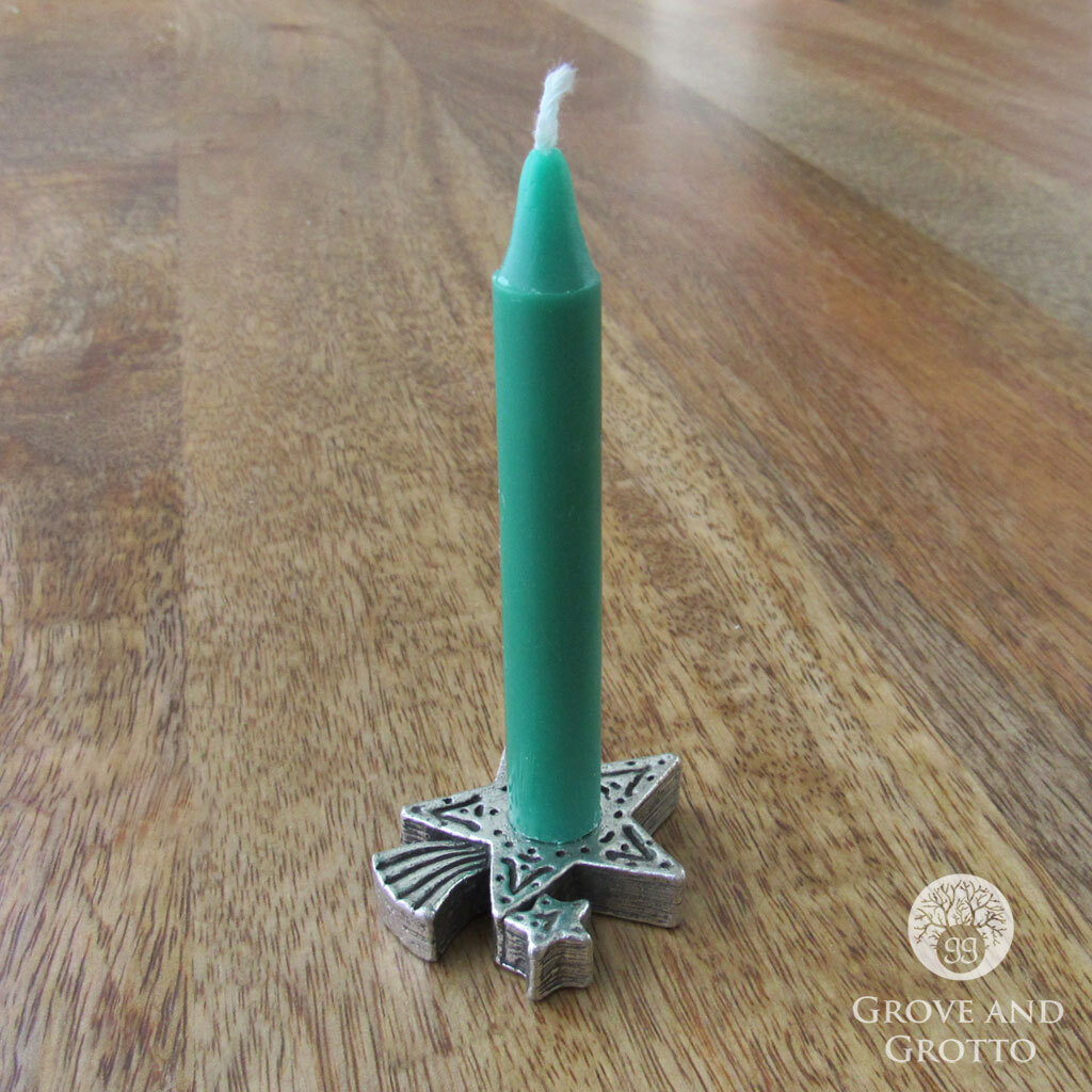 Pewter Mini Candle Holder (Choose Style) - Fits Mini Chime Candles - US ...