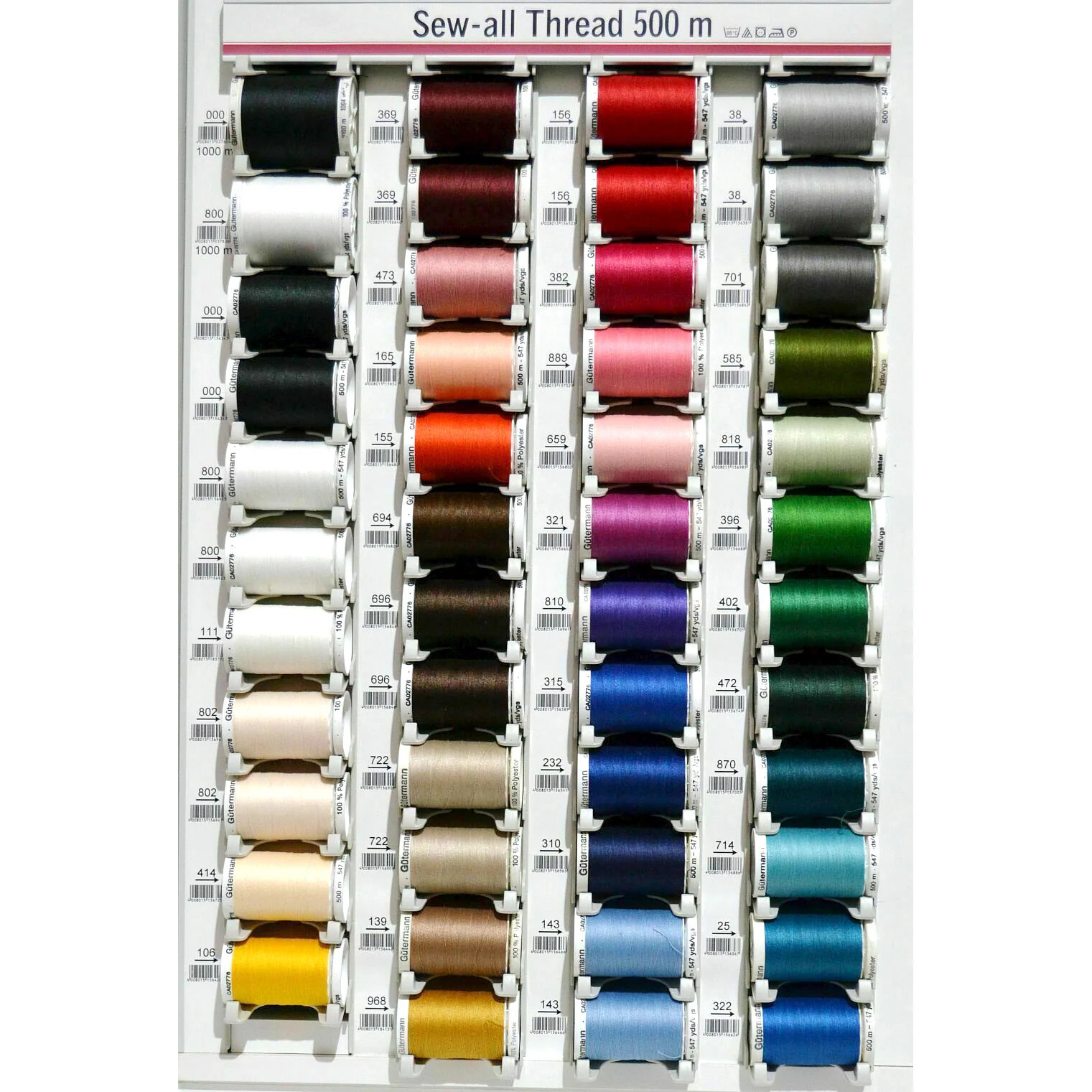 Gutermann Sew-All 100% Polyester Sewing Thread (500m) Colour 232 DARK ...