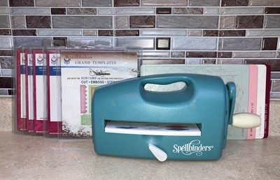 Spellbinders GRAND CALIBUR CUTTING & EMBOSSING MACHINE,4 Plates & 7 ...