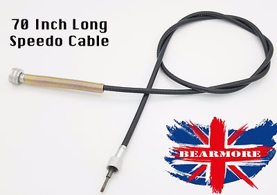 Universal Rear Wheel Speedo cable 70" British motorcycle speedometer ...