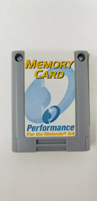 Nintendo 64 Performance Memory Card P-302E Tested & Works Great | eBay