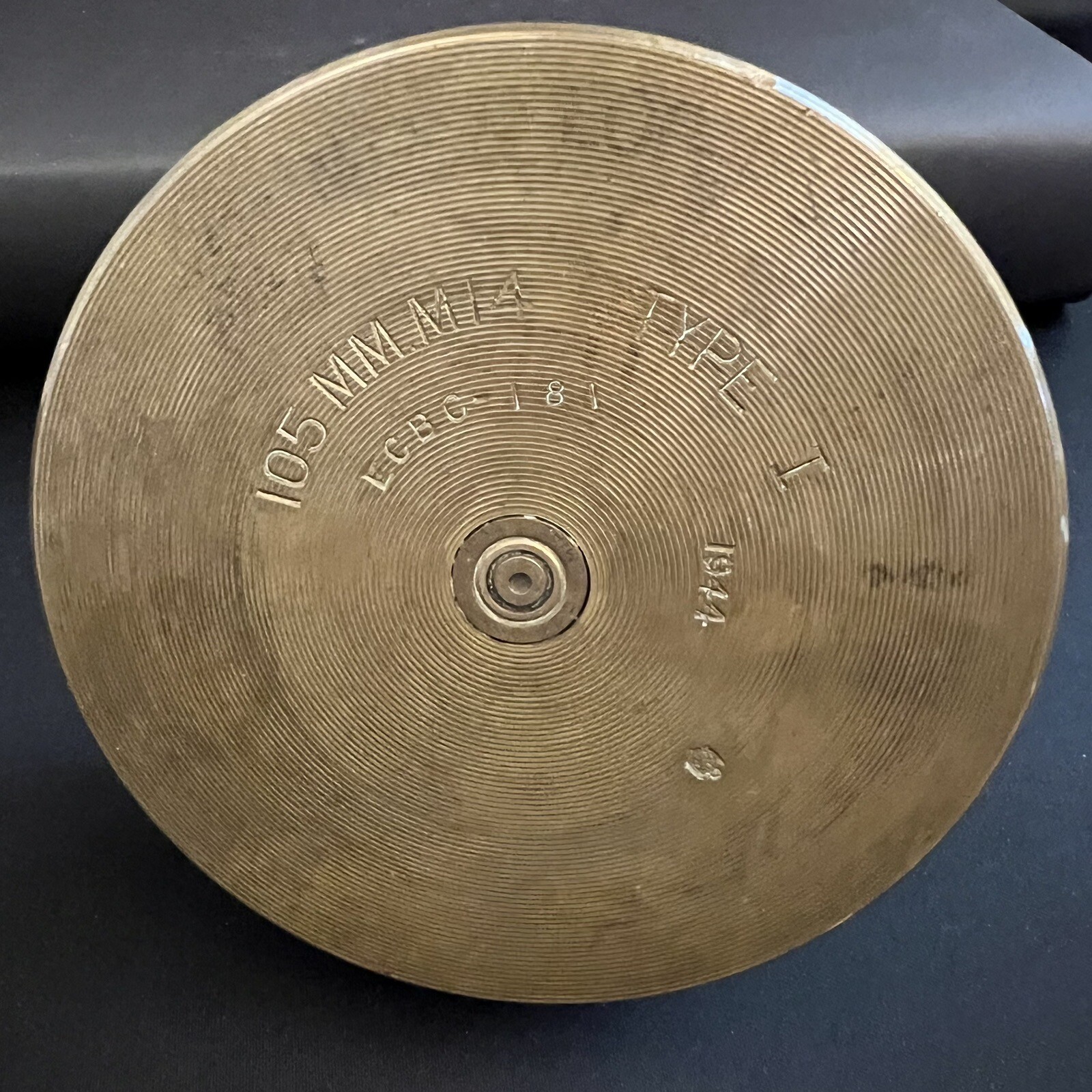 WW II Trench Art Ashtray From Military Shell Casing 105MM M14 S.M.C ...