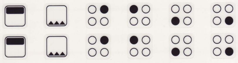 DUAL SET 4 RING STOVE STICKERS HOB OVEN REPLACEMENT DECALS LABELS ...