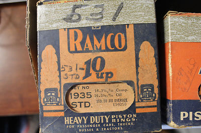 NOS Ramco Piston Ring Set 1935 STD E9405S (62*) | eBay
