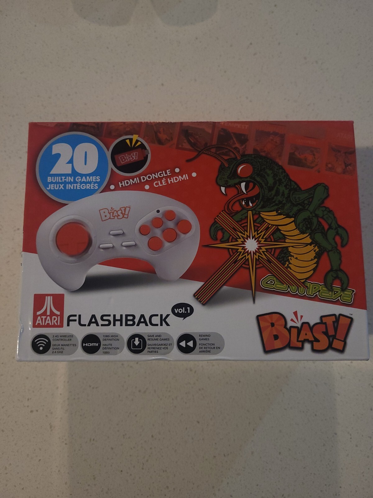 ATARI FLASHBACK VOL 1 CENTIPEDE WIRELESS CONTROLLER, DONGLE, AND FREE ...