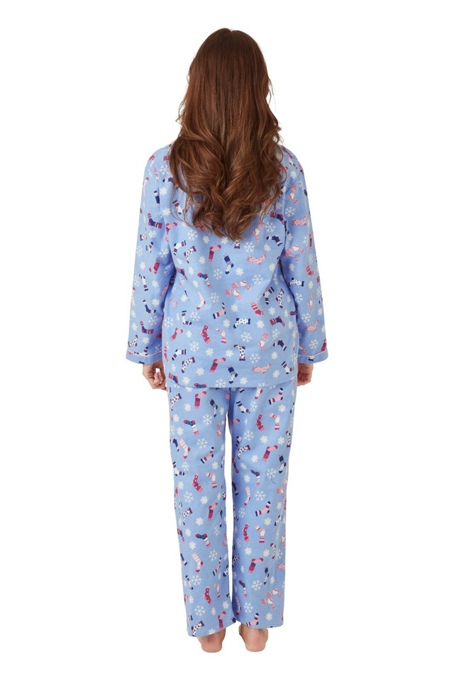 Ladies Pyjamas 100% Cotton Womens brushed Nightwear PJs Set | eBay UK
