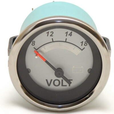 Teleflex Boat Volt Gauge 69672F | 2 Inch Silver White | eBay