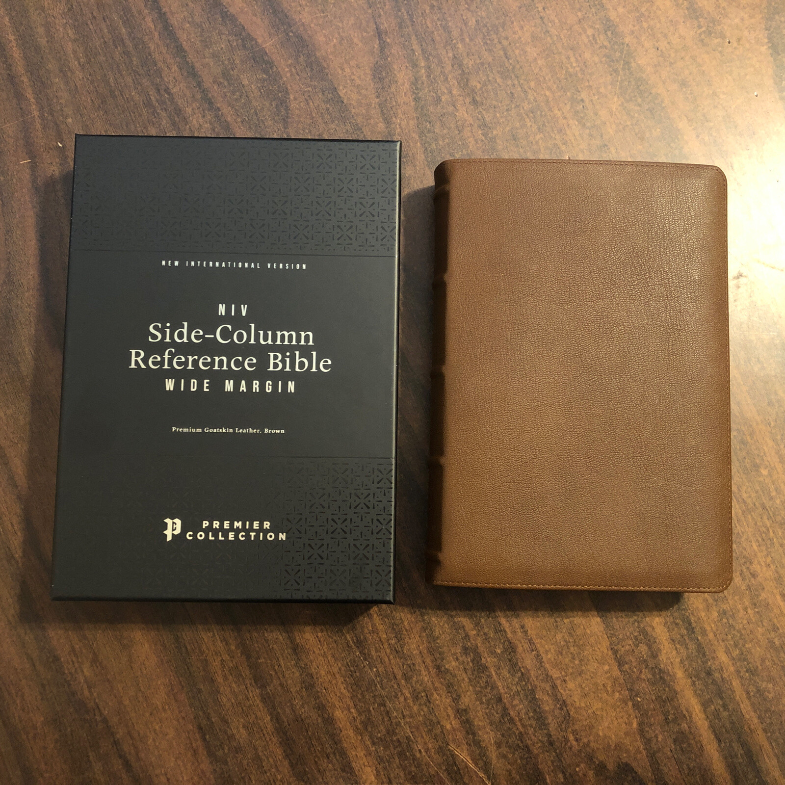 NIV Single Column Ref Wide Margin Bible -$199.99 Retail Goatskin ...