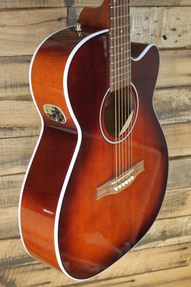 SEAGULL Performer CW CH Burnt Umber QIT Acoustic Electric Guitar with ...