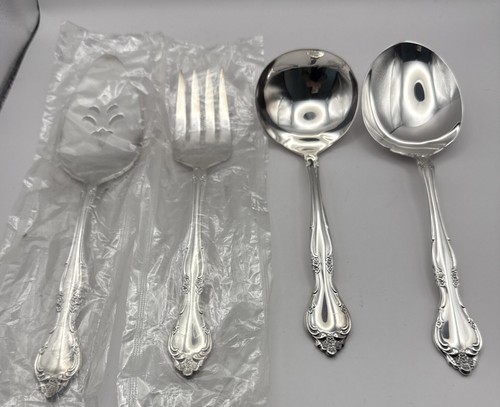 4 Oneida Community Heirloom 1960 Affection Silver Plate Serving Pieces ...