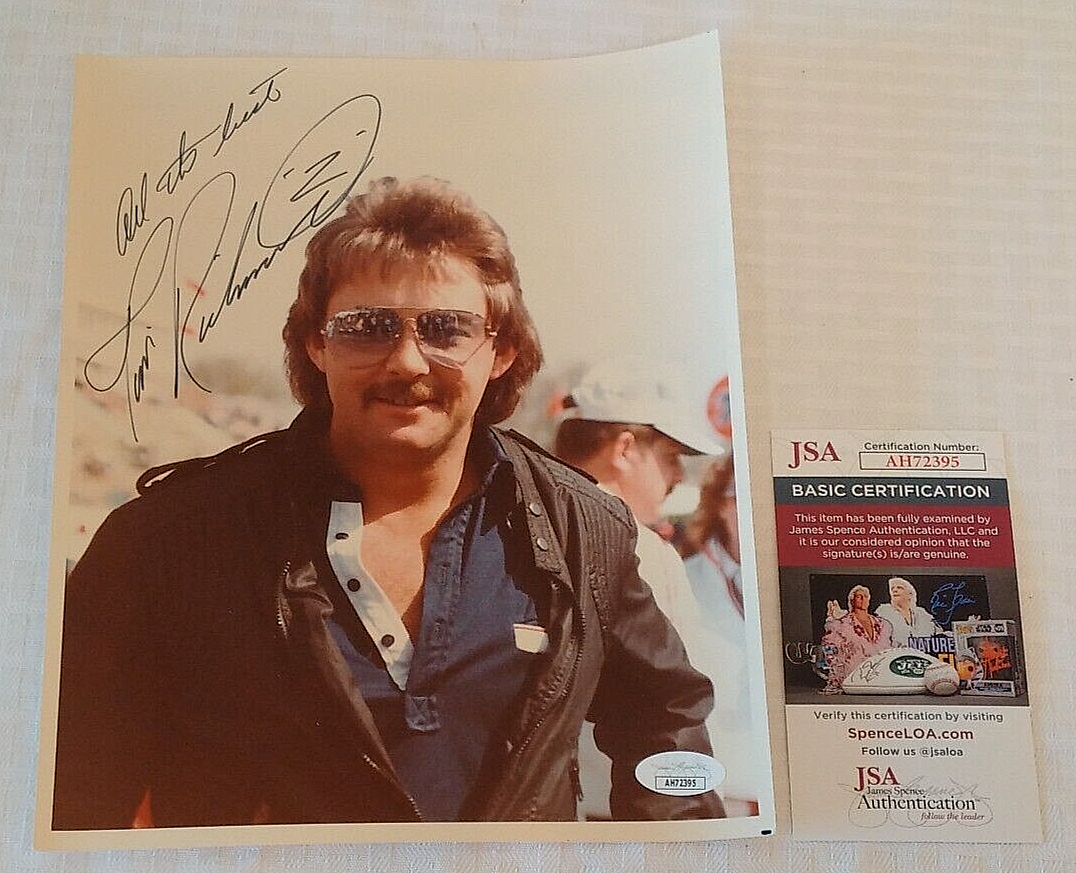 Vintage TIM RICHMOND Autographed Signed 8x10 Photo NASCAR JSA 1982 ...