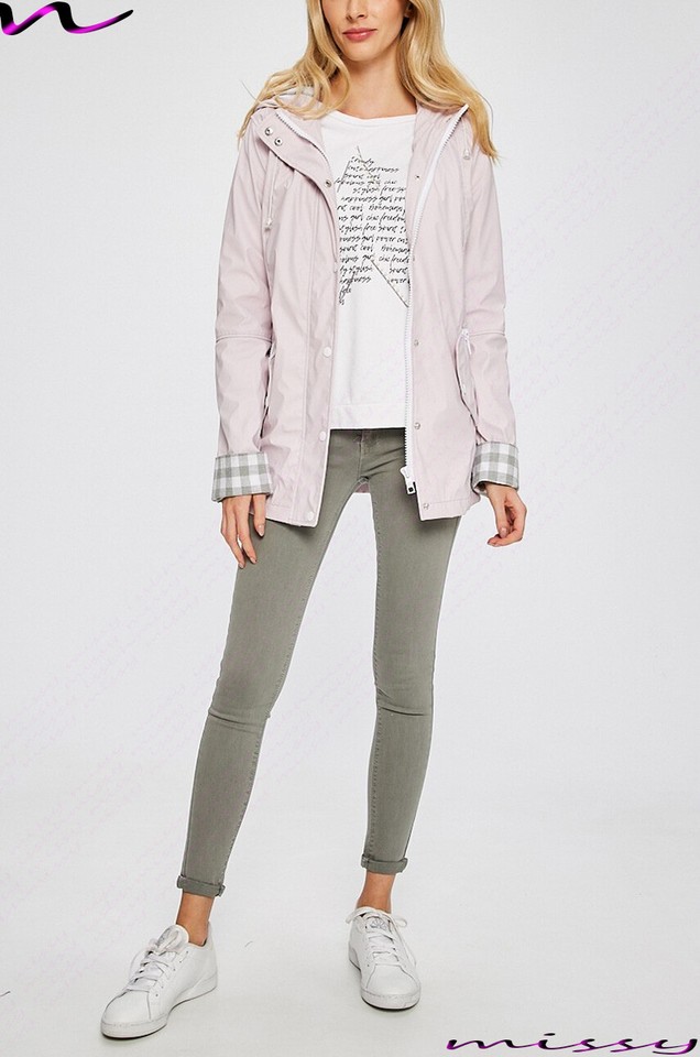 Ladies WATERPROOF COAT Festival Rain Mac coat Womens Jacket Size 8 10 ...