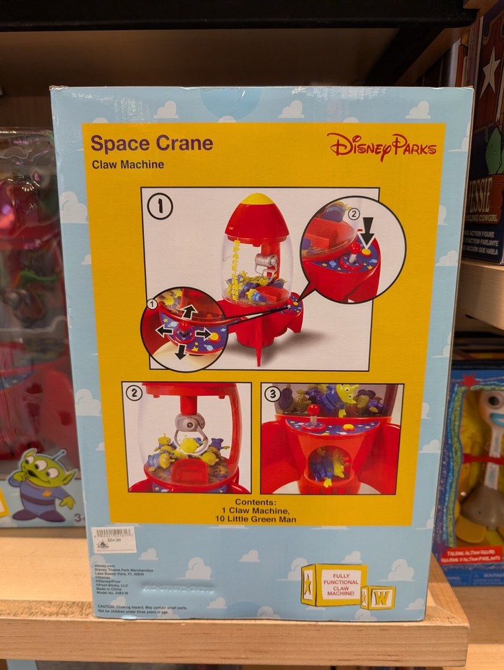 NEW Disney Parks 🌟 Pixar Toy Story Alien Space Crane Claw Machine Pizza ...