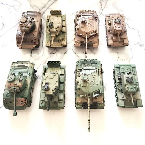 8Pcs 1/72 Tank Model DIY Assemble Tank Toy Playset | eBay