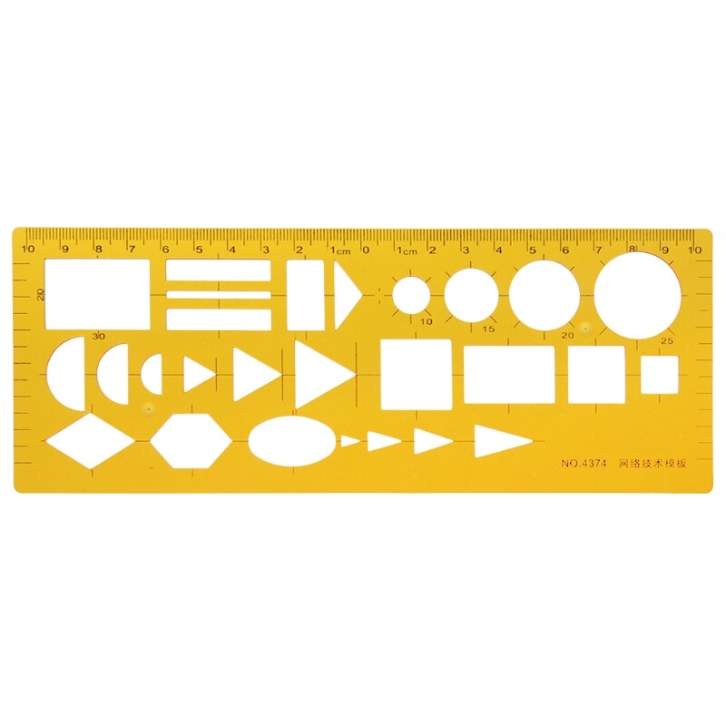 Professional Architectural Template Ruler Drawing Stencil Measuring ...