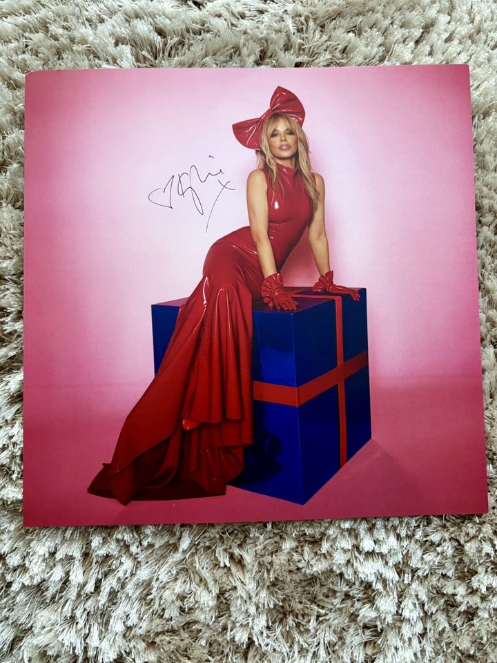 Kylie Minogue - Kylie Christmas - Limited Pink & white marble LP ...