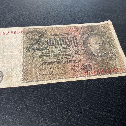 German 20 Reichsmark Banknote 1924-1948 | eBay
