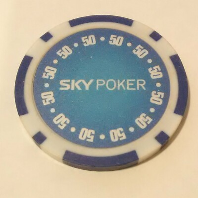 SKY POKER HARD TO FIND ADVERTISING 50 CHIP GREAT FOR ANY COLLECTION! | eBay