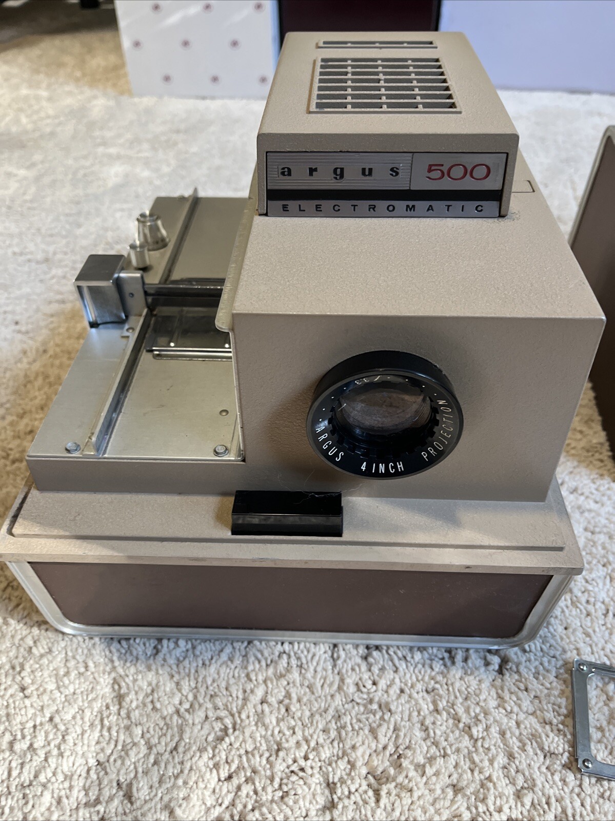 Argus Slide Projector 500 Electromatic Model 58 Partially Works Pls C ...
