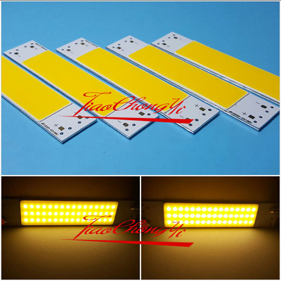 10PCS 10W 100X20MM Warm White COB LED Panel Strip Lights DC9-12V For ...