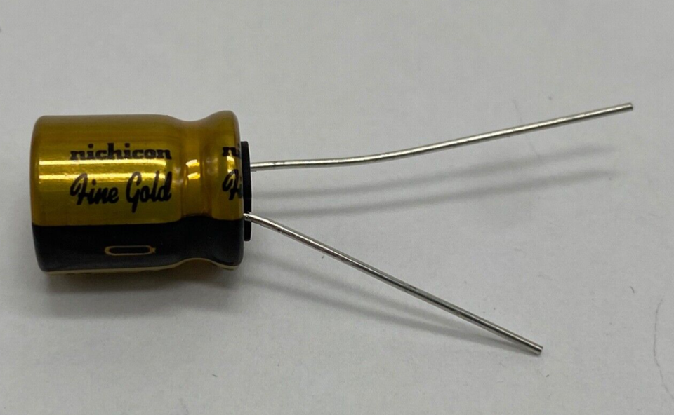Nichicon UFG1J470MHM Fine Gold polarized electrolytic capacitor 47uf ...