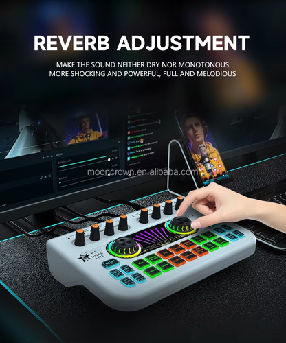 X3 Live Voice Mixer Audio Interface Console Live Microphone Sound Card ...