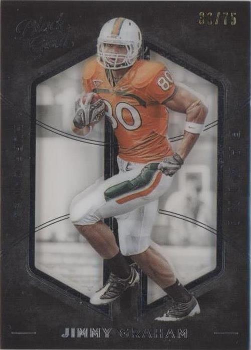 2016 Panini Black Gold Collegiate - Jimmy Graham #56 White Gold /75 for ...