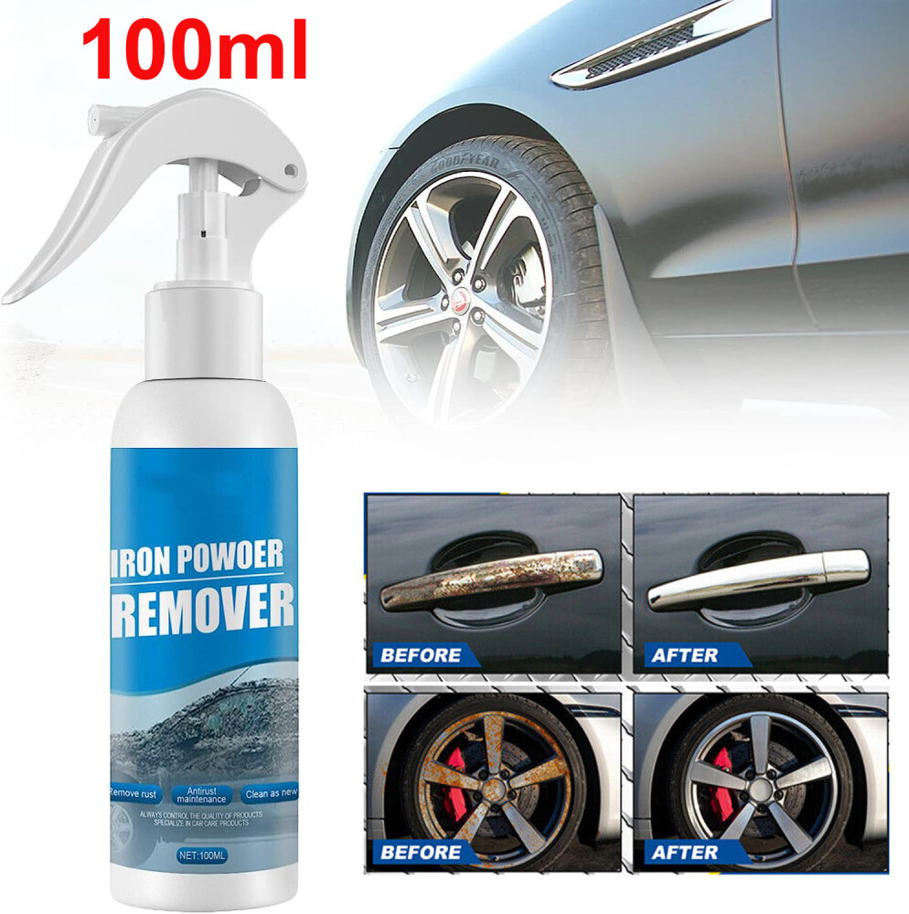 100ml Car Rust Removal Spray, Car Iron Remover Spray,Iron Powder ...